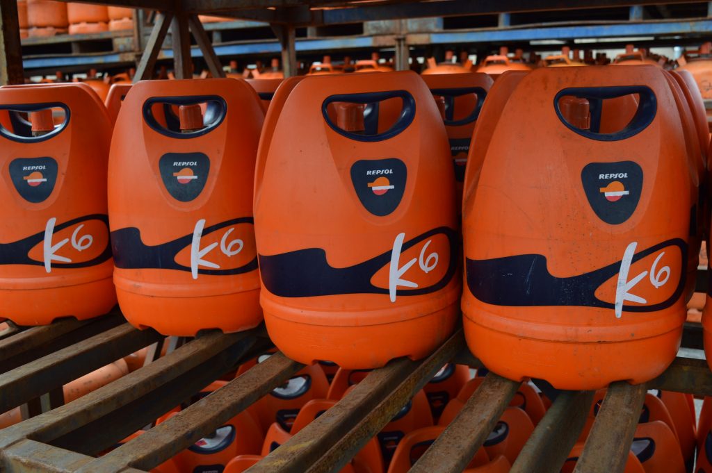 Bombonas de Repsol Butano